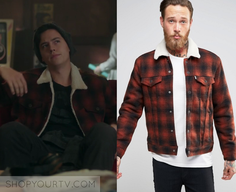 Riverdale Season 2 Episode 16 Jugheads Plaid Sherpa Jacket Shop Your Tv