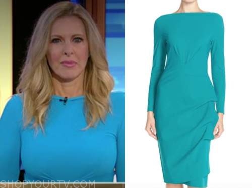 Fox And Friends August 2020 Cheryl Casones Blue Boatneck Dress Shop Your Tv